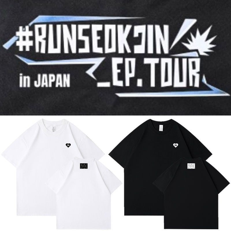 Kpop BTS JIN Run Seok Jin Cổ Tròn Cotton T Tay Ngắn Hip Hop Top Nam ...