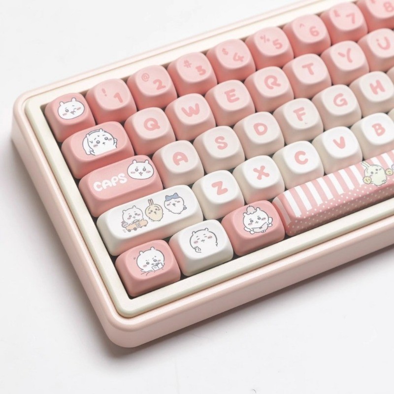 Chiikawa Keycap 108 + Phím MOA Profile PBT Dye Thăng hoa Wooting MAD ...