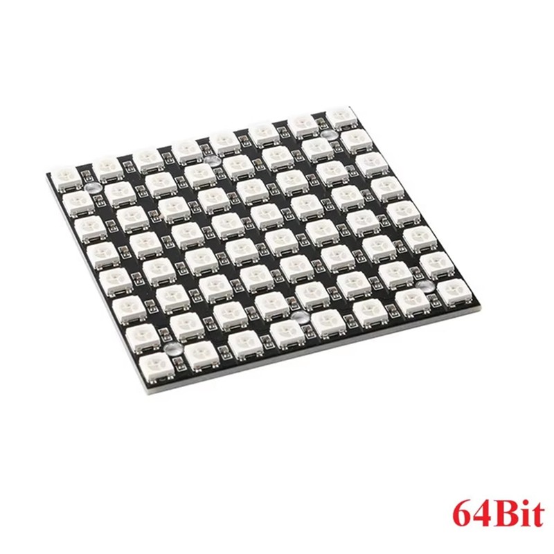 WS2812 LED 5050 RGB 8x8 LED Matrix WS2812B 8x8 64-Bit Full Color 5050 ...