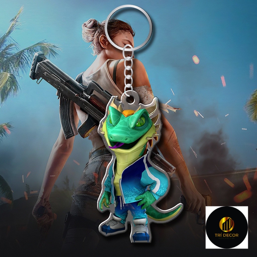 Móc Khoá Free Fire Avron Thám Tử Panda Rockie Game FPS Sinh Tồn Chibi ...