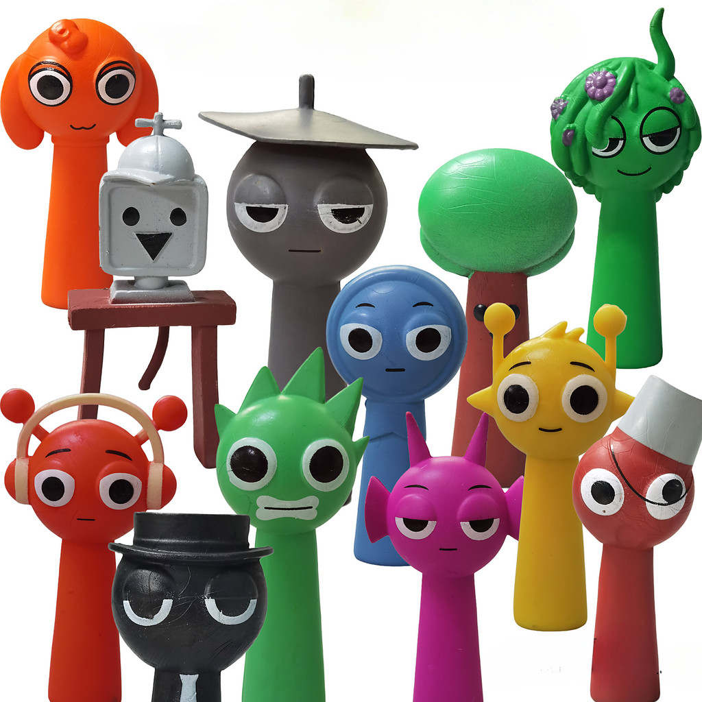 Incredibox Sprunki Bộ Đồ Chơi Sprunki Nhân Vật Hành Động Simon Raddy ...