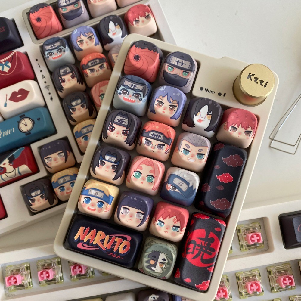 Naruto Keycaps MOA Profile PBT Thuốc nhuộm năm mặt thăng hoa Sasuke ...