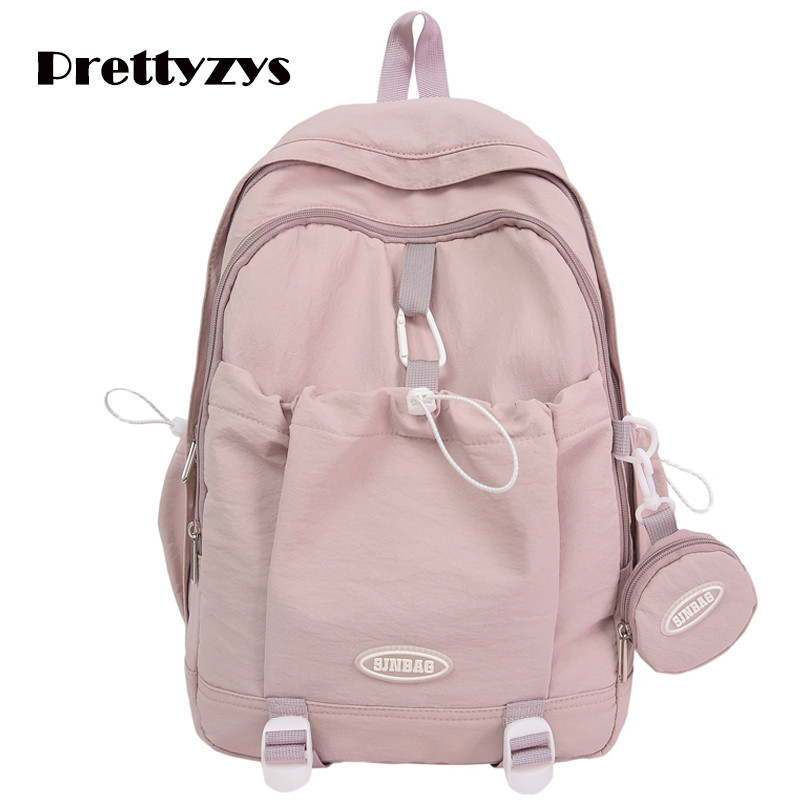 Backpack Prettyzys 2025 Korean Back to School Large capacity waterproof 15.6 inch For Teenage ...
