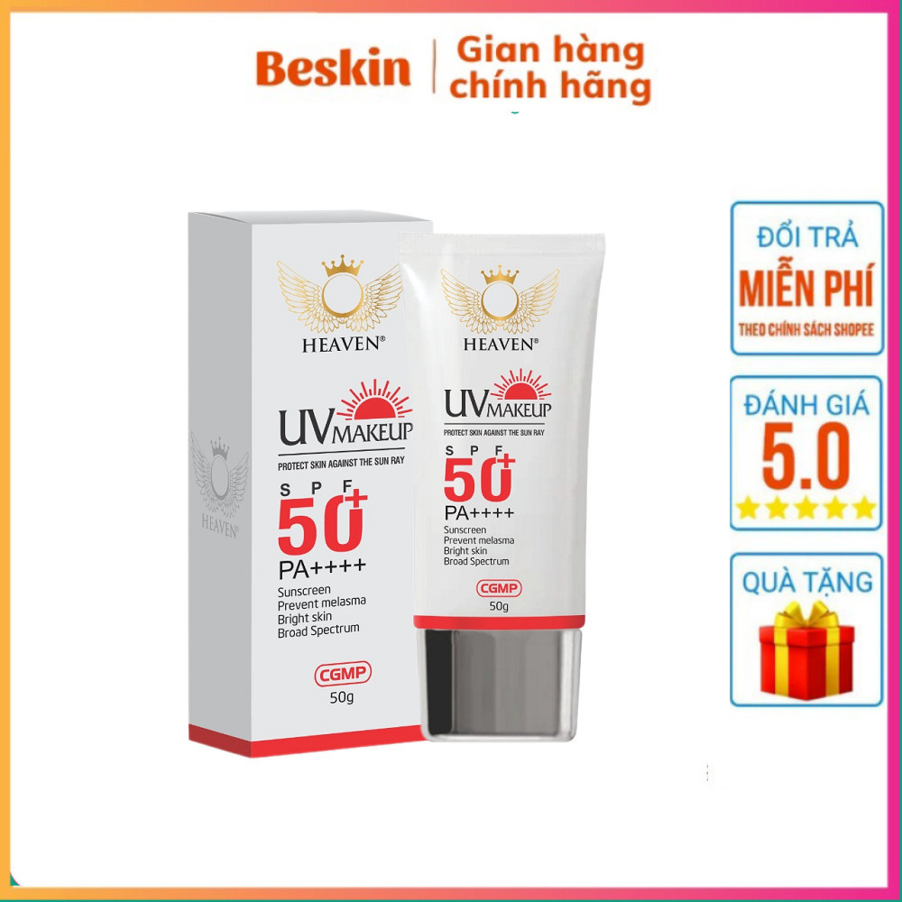 Kem chống nắng kiềm dầu Heaven UV Makeup SPF50+/PA+++ 50g chính hãng ...