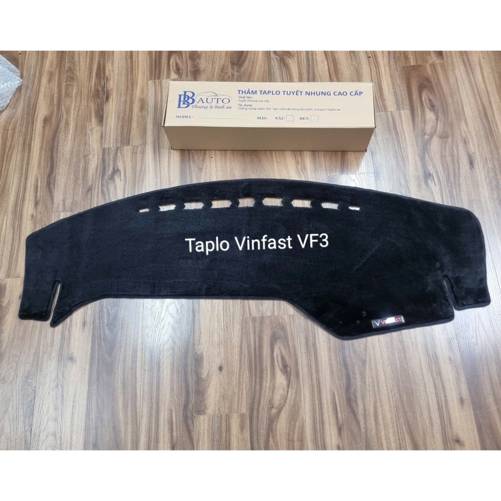 Thảm taplo Vinfast VF3 , chất liệu tuyết nhung mềm, mượt đẹp, vừa in ...