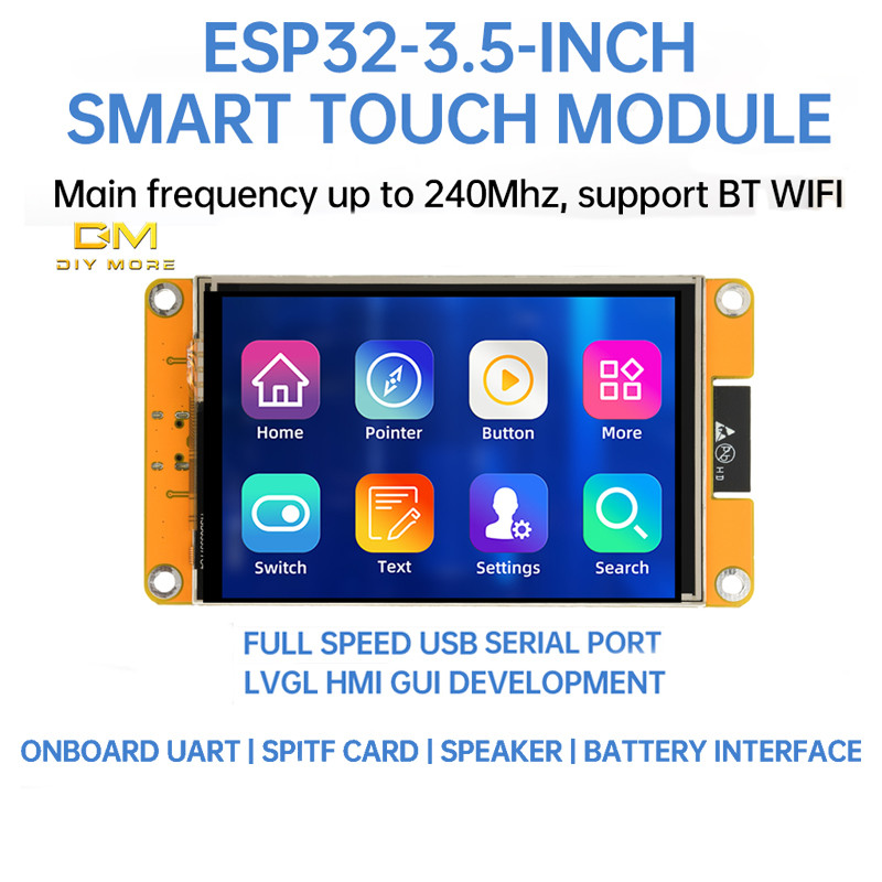Diymore Esp32 Wifi Bt Bảng Phát Triển Mô đun 3 5 Inch St7796u Ổ đĩa 320 480 Độ Phân Giải Màn