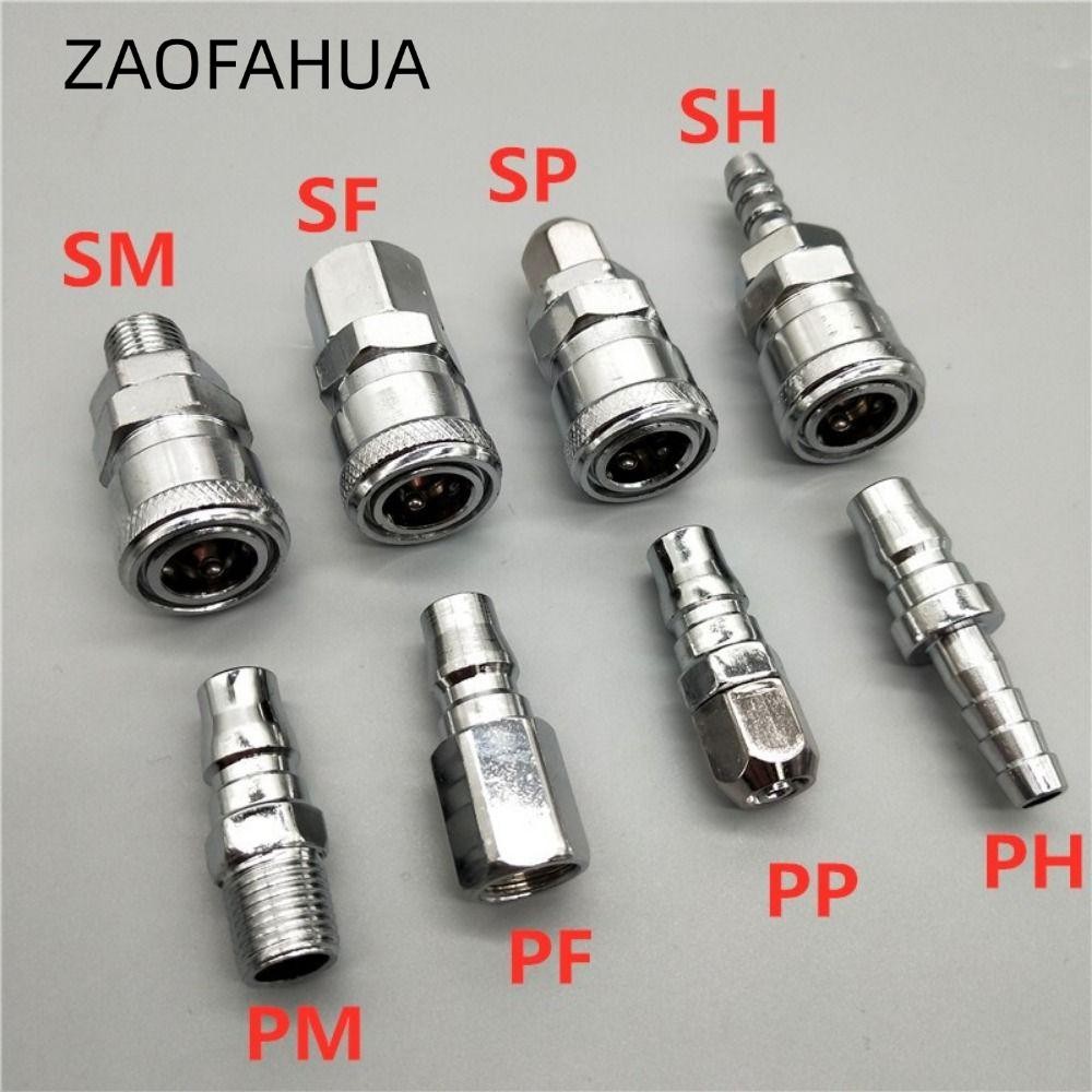 Đầu nối nhanh ZAOFAHUA, SH PH SF PF C Loại nhanh chóng Lắp khí nén, Máy nén khí khớp nối ống SP ...