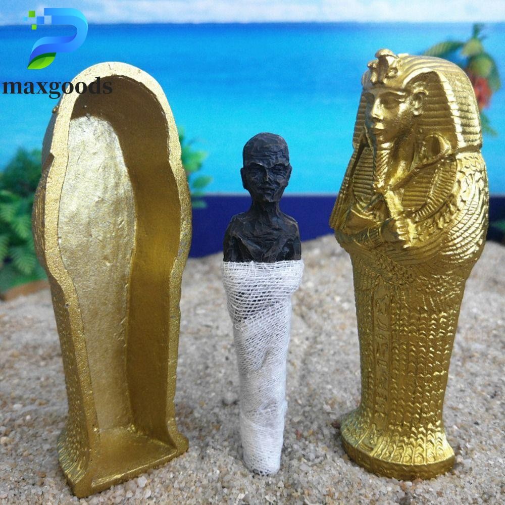 MAXGOODS Tượng Pharaoh Mini Ai Cập Nhựa Xác ướp Sáng tạo Bức tượng thu ...