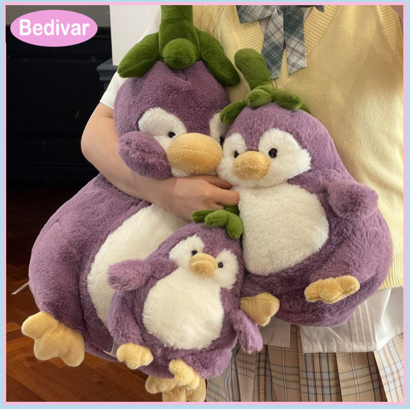 Bedivar Gấu Bông chim cánh cụt cà tím 25/40/65cm, Cuddly Gối Đệm Búp Bê ...