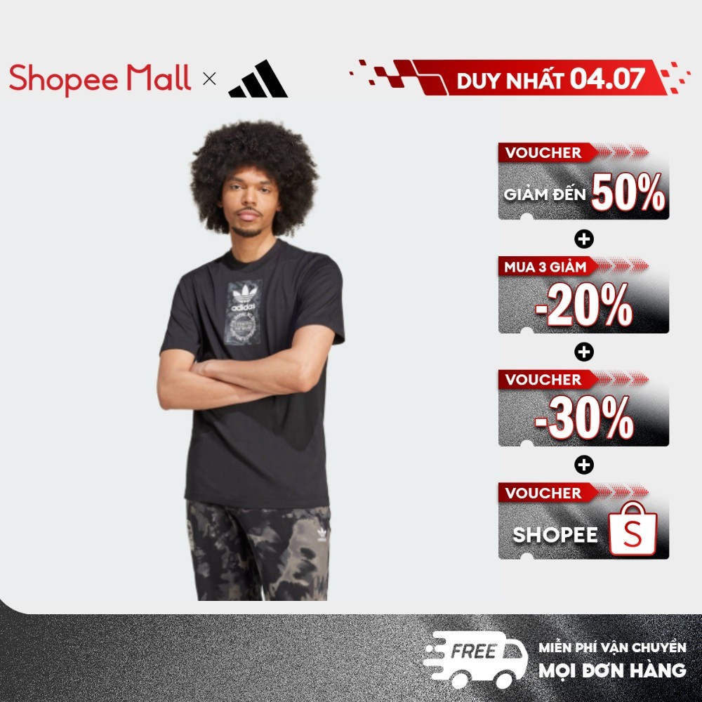 [20H 5.6 - 6.6 - VOUCHER 40%]adidas Phong cách sống Áo Thun Camo Label ...