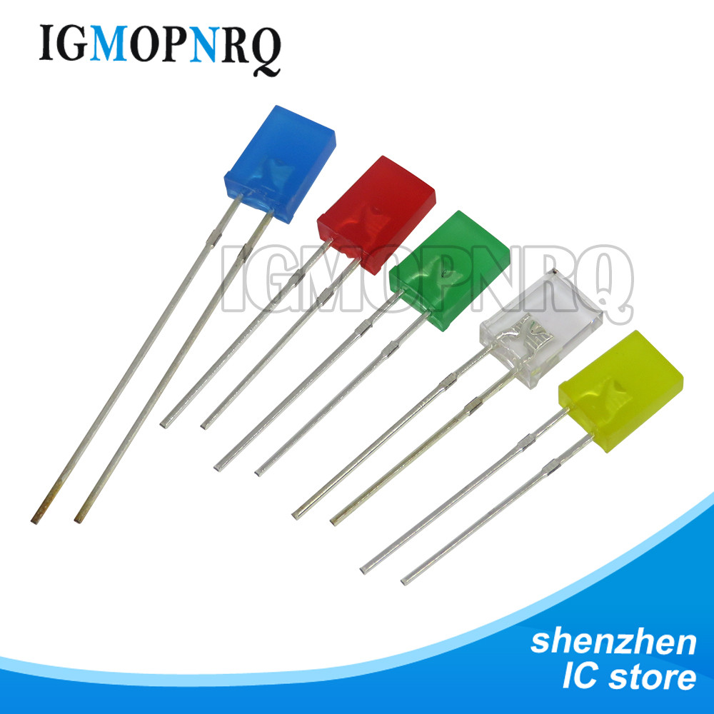 100 Chiếc 2X3X4 2X5X7 Vuông LED Diode 234 257 Đèn Phát Sáng Diode Xanh ...