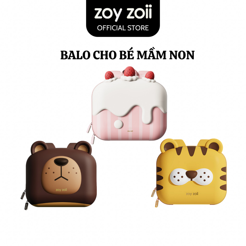 Balo cho bé mầm non Zoyzoii Delicious Series Backpack hình bánh kem cho ...