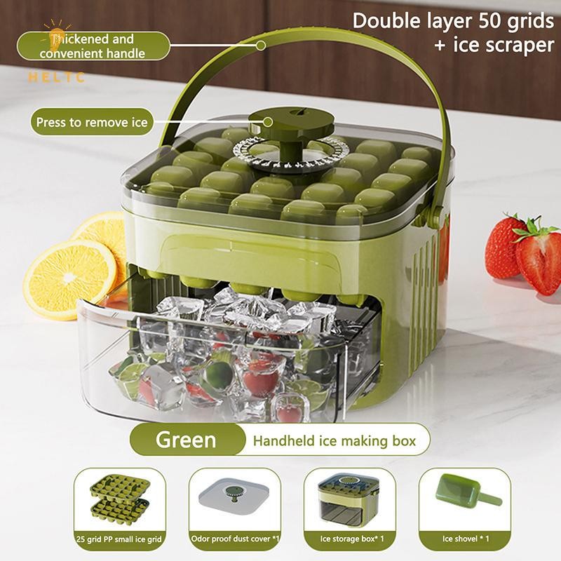 [HELLC] Máy làm khối 50 lít cực lớn với khay cấp thực phẩm hai lớp dễ ...