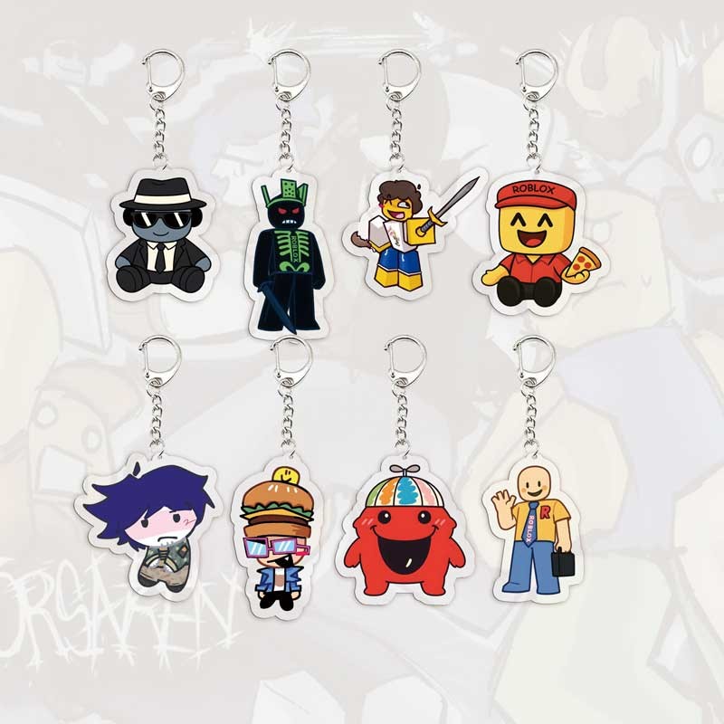 Acrylic Forsaken Keychains HOT Game Guest 1337 Noob Shedletsky John Doe ...