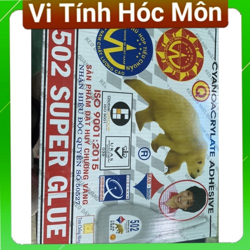 1 Thùng keo 502 (1 thùng 50 hộp ) keo con voi keo nhật quang vi tính hóc môn keo con gấu ...