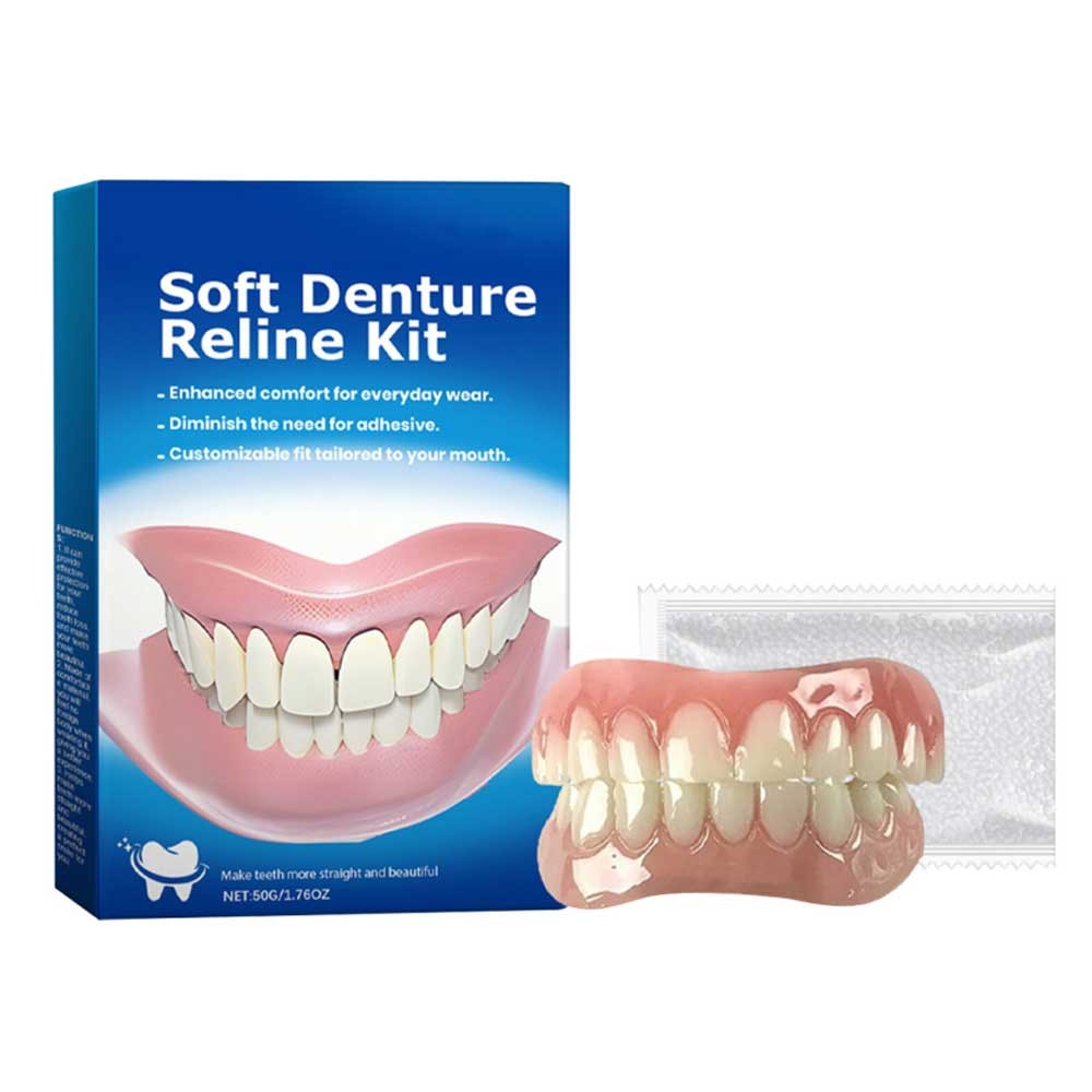 Modified Silicone Denture Kit Veneers Dental Tooth Cover Snap False ...