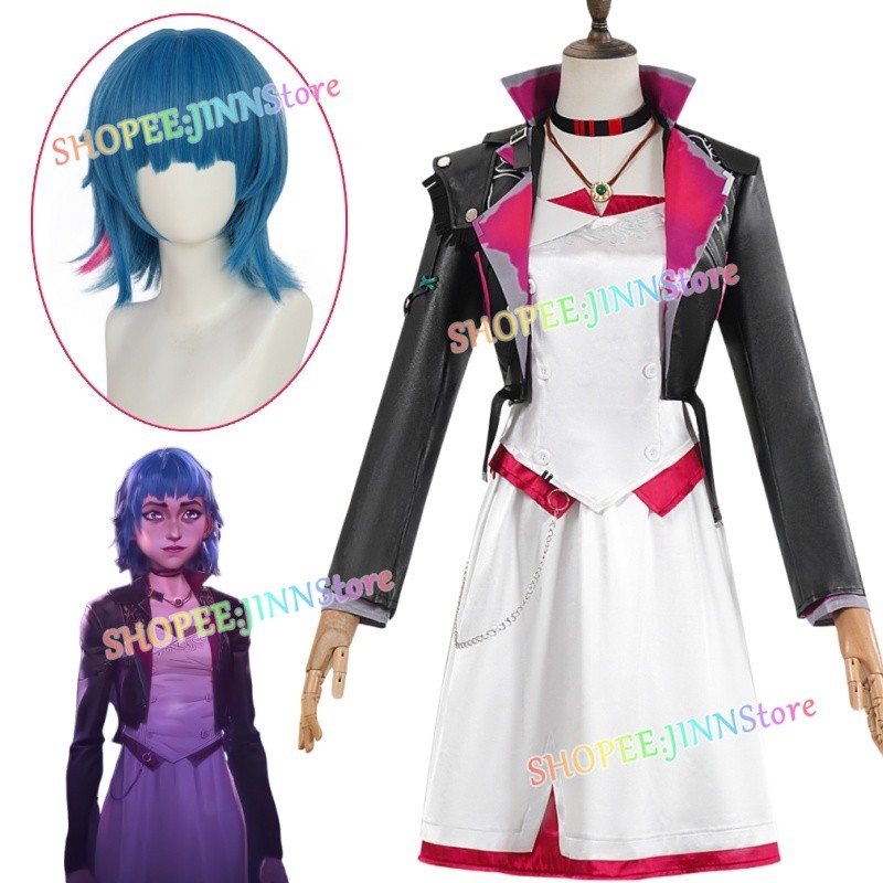 - Jinn - XS-3XL Liên Minh Huyền Thoại Arcane JINX POWDER Cosplay Prom ...