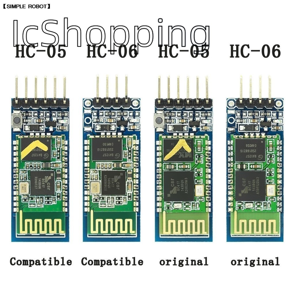 Hc-05 HC 05 HC-06 HC 06 RF Không Dây Cho Bluetooth Thu Phát Mô Đun Nô Lệ RS232 / TTL Sang UART ...