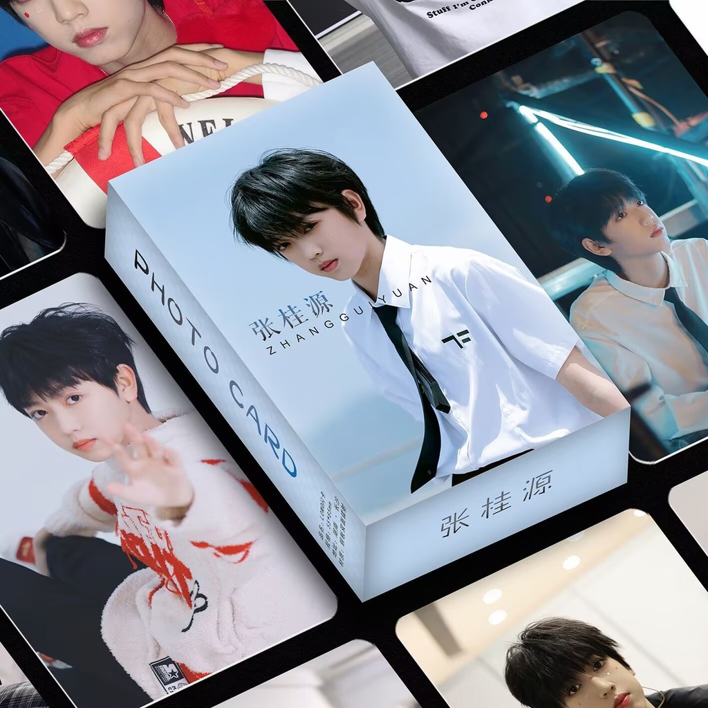 55pcs TNT TFBOYS TF Family 3 4 generation Hologram Laser Lomo Cards ‌Zhang ZiMo Karry Wang ...