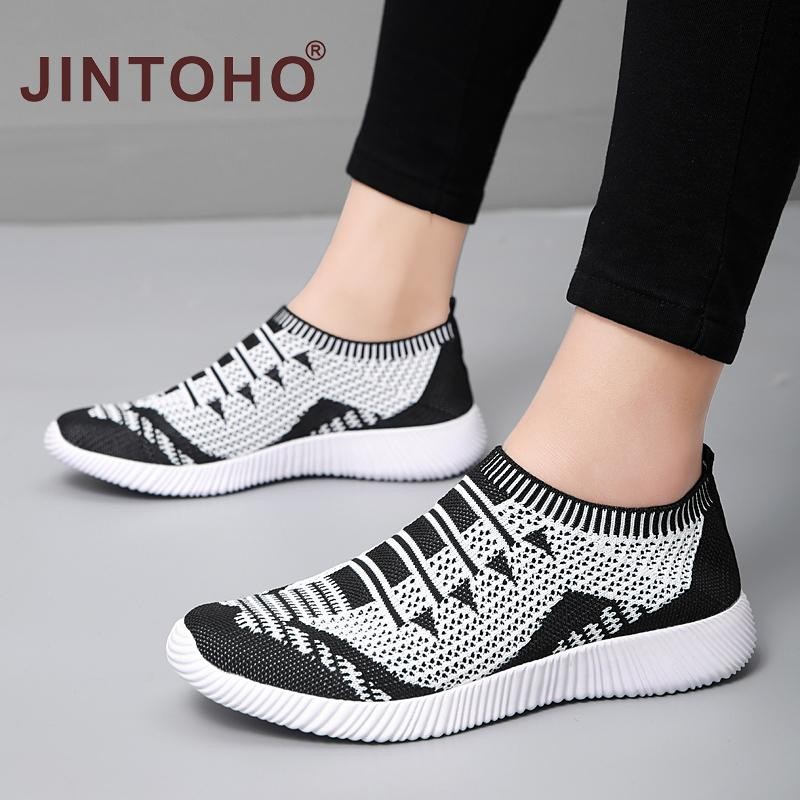 JINTOHO Plus Size Thời Trang Giày Chạy Bộ Nữ Thoáng Khí Siêu Nhẹ Thoải ...