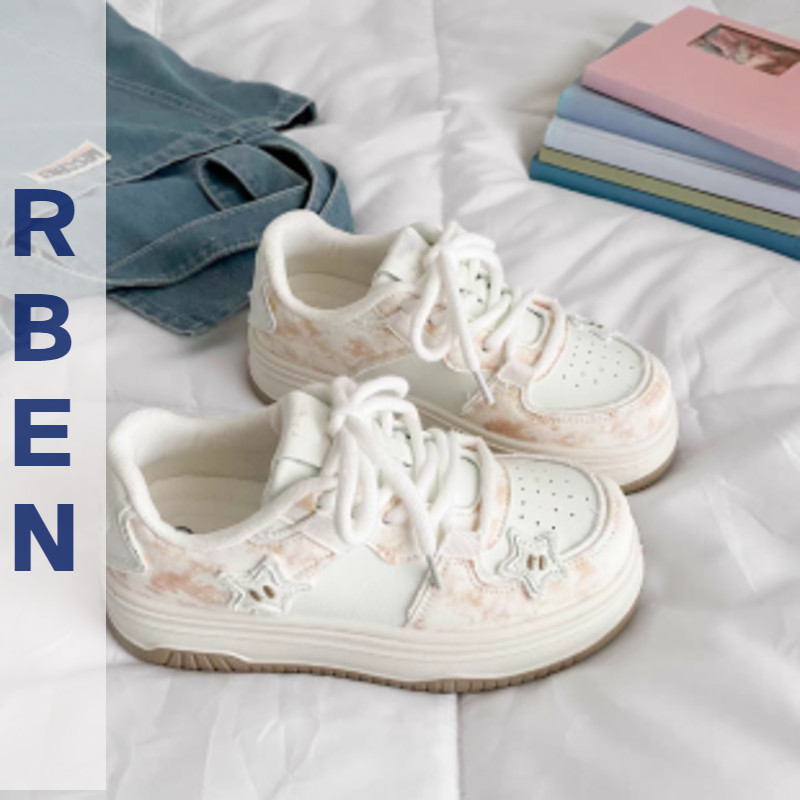 Renben Mùa Xuân Nền Tảng Mới Giày Thể Thao Nữ Mũi Tròn Thời Trang Phù Hợp Với Giày Bánh Mì Thể ...