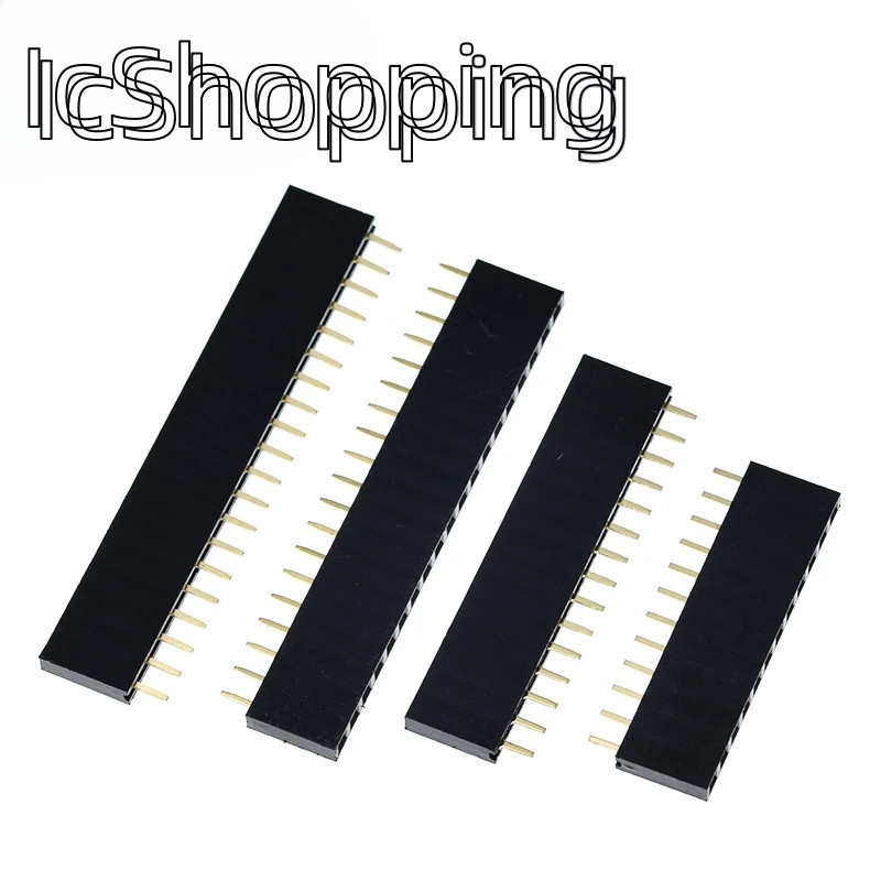 10 Chiếc Đơn Hàng Pin Nữ Đầu Cắm Sân 2.54mm 1 * 2P 3P 4P 5P 6P 7P 8P 9P ...