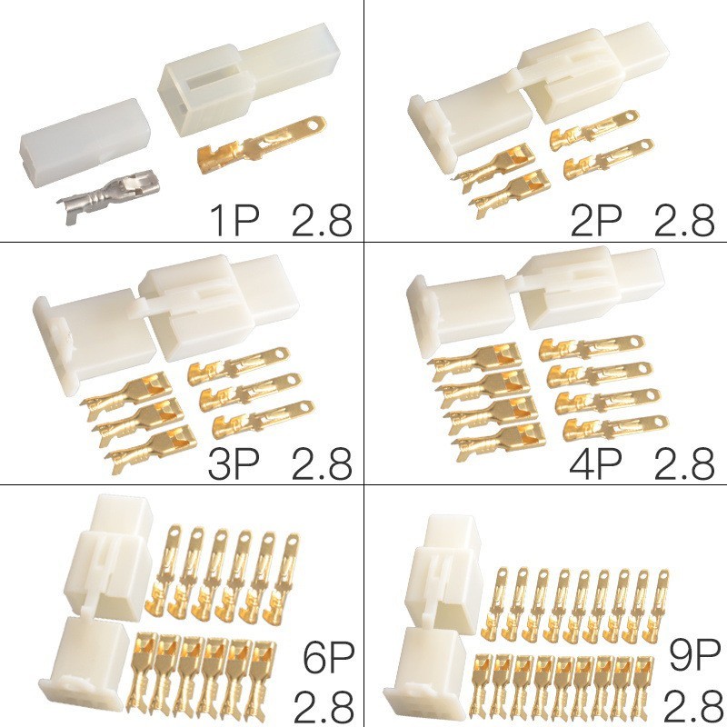 Jack kết nối dây điện 2P 3P 4P 6P 9P loại 2.8mm | Shopee Việt Nam