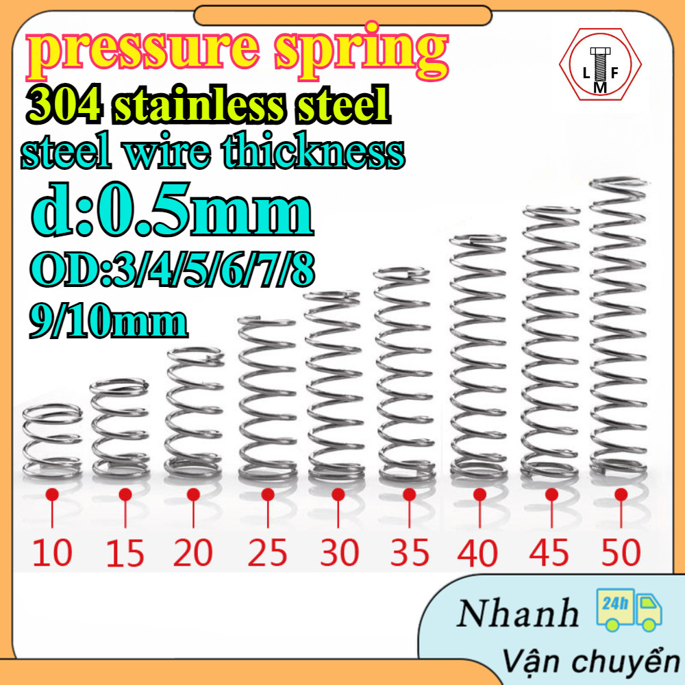 [Lmf] Lò xo xoắn ốc Lò xo xoáy Lò xo hình đặc biệt Lò xo nén bằng thép không gỉ 304 (d0.5mm ...