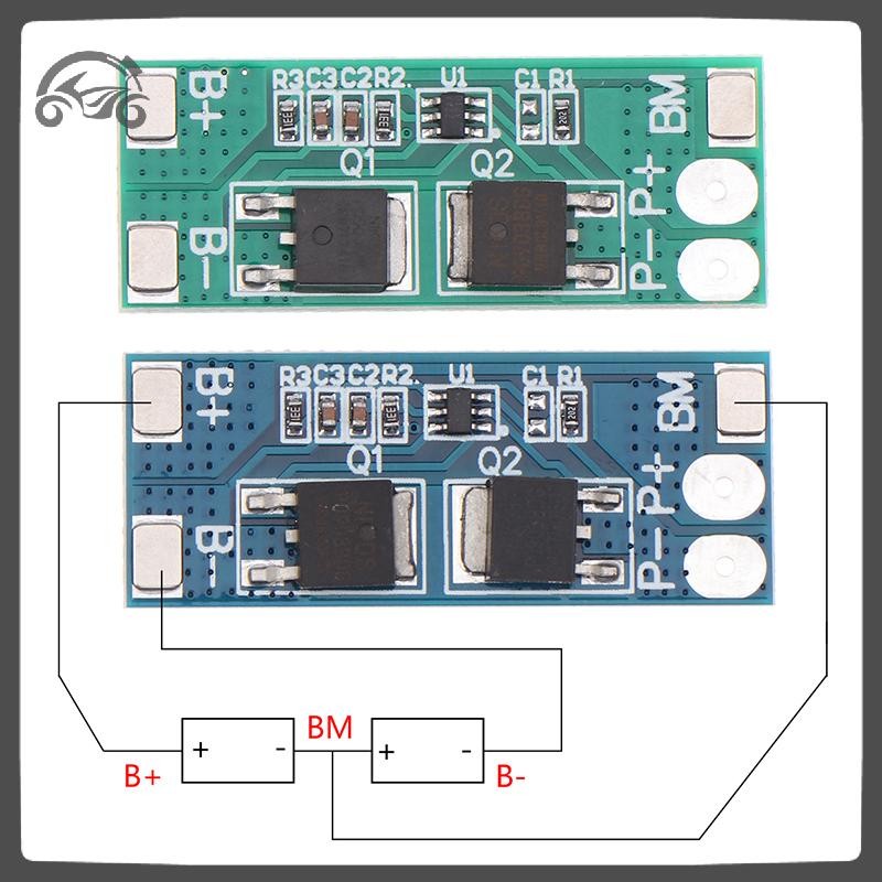 [8c11] 2s 8A Li-ion 6.4V-8,4V 15A Bảng bảo vệ pin dòng điện đỉnh Bms ...