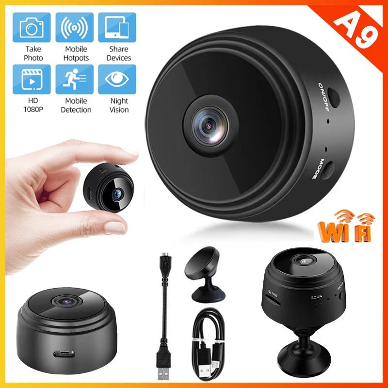 { TOP 5 HOT NHÂT } Camera Mini Wifi A9 PRO HD 1080P _Camera Mini A9S ...