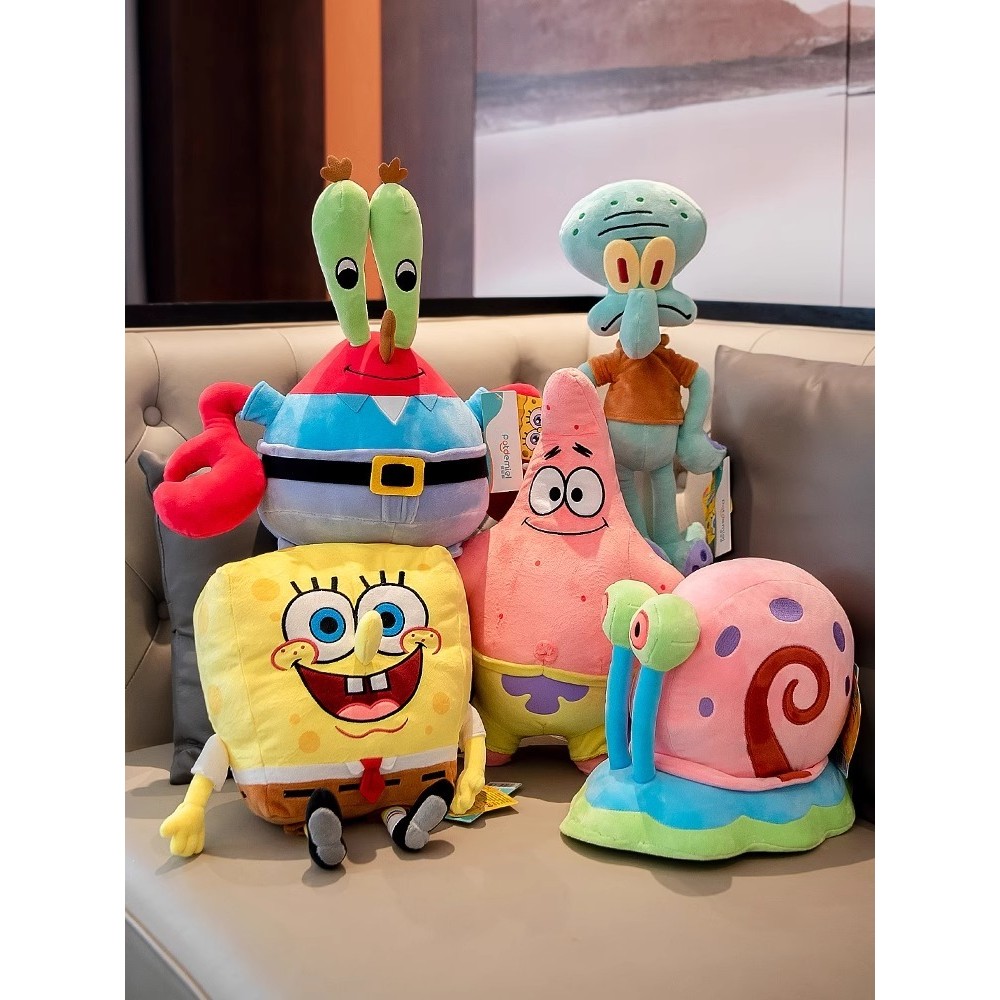 Bộ Đồ Chơi Gấu Bông SpongeBob SquarePants, Patrick Star, Mr. Krabs ...