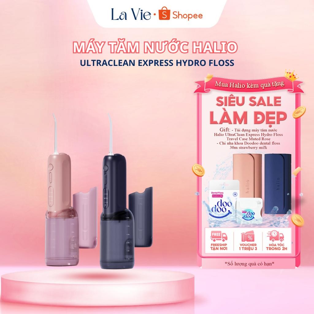 Máy tăm nước Halio UltraClean Express Hydro Floss phiên bản nâng cấp ...
