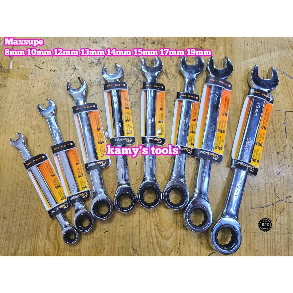 Cờ lê vòng miệng tự động Maxsupe 8mm 10mm 12mm 13mm 14mm 15mm 17mm 19mm | Shopee Việt Nam