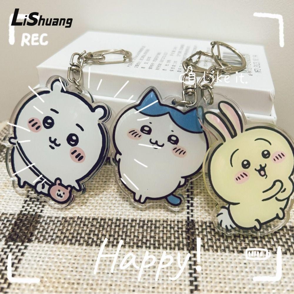 Móc khóa LISHUANG Chiikawa, Mặt dây chuyền Acrylic hoạt hình Hachiware ...