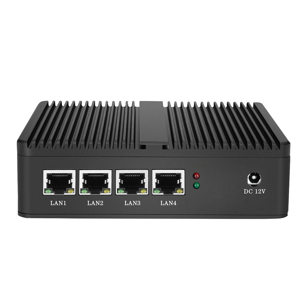 Mini PC Firewall Router Intel Celeron J1900 J4125 Quad Cores 4x Gigabit Ethernet Support WiFi 4G ...