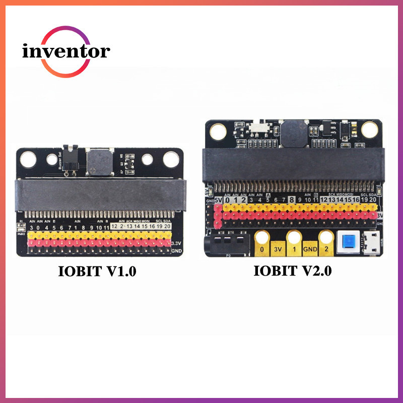 Bảng mở rộng Microbit IOBIT V1.0 V2.0 Bảng chuyển đổi ngang dựa trên micro: bit & Meowbit Hỗ trợ ...