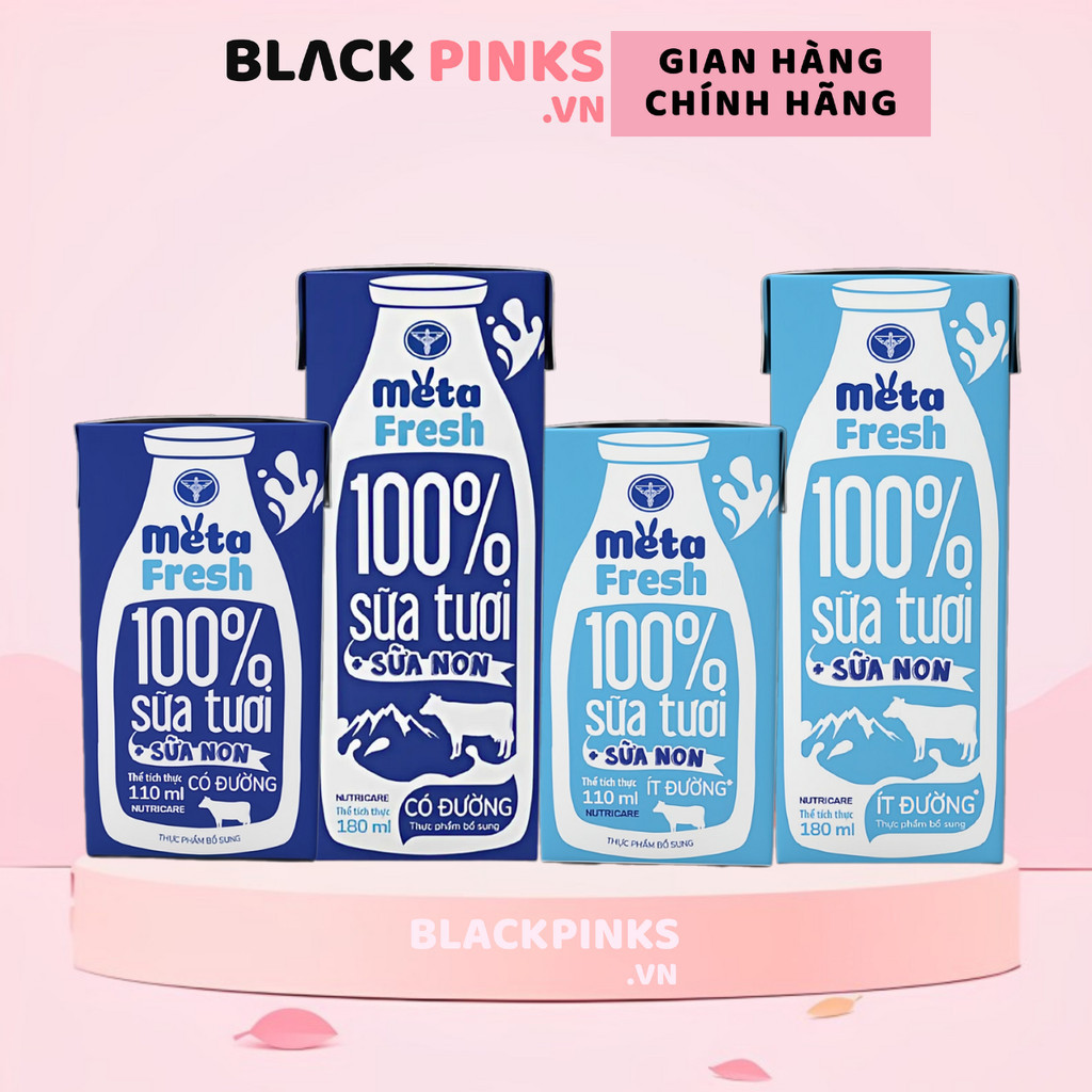 [Thùng 48 hộp] Sữa tươi bổ sung sữa non Nutricare Meta Fresh cho bé từ ...