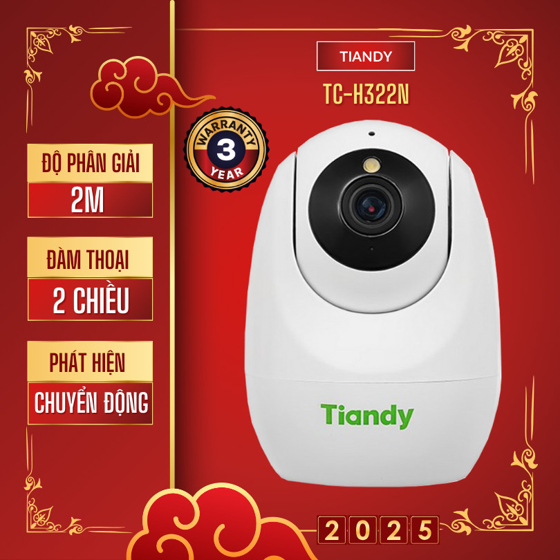 Camera WIFI TIANDY TC-H322N độ phân giải 2MP, quay 360 độ, chế độ quan ...
