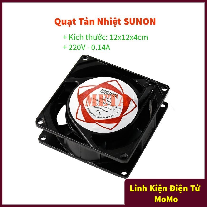 Quạt Tản Nhiệt SUNON DP200A 220V 12x12x4cm 0.14A, hàng Đài Loan chất lượng cao, quạt hút mùi ...