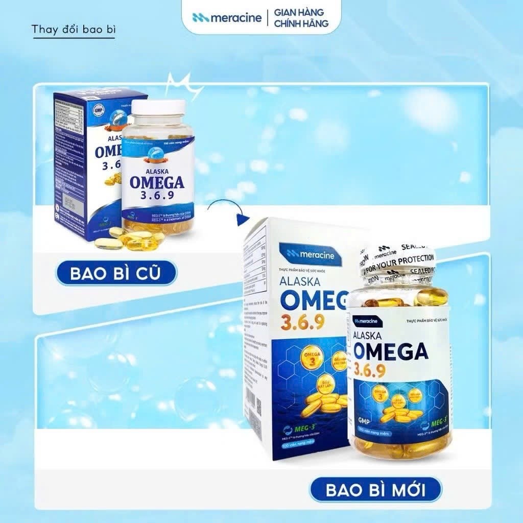 Viên uống dầu cá Omega 369 Alaska cải thiện thị lực, giảm nguy cơ xơ ...