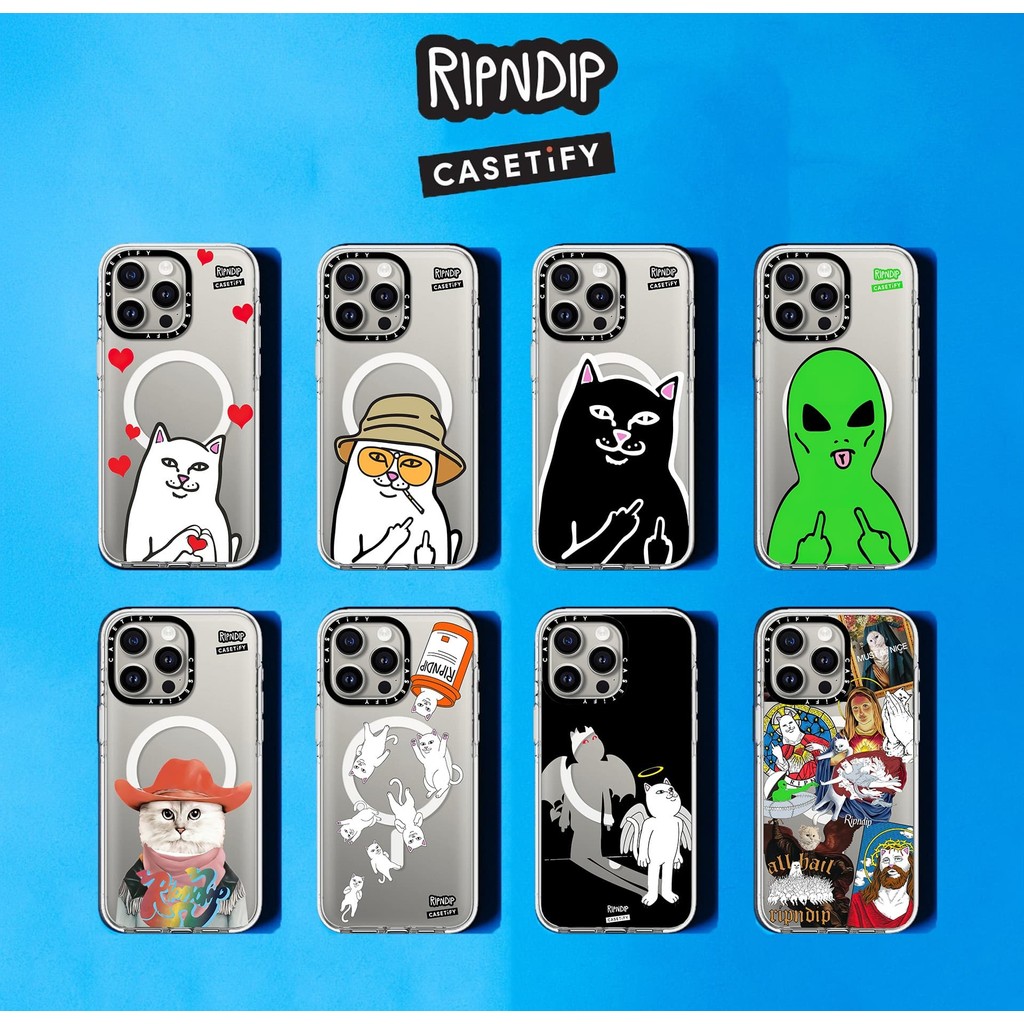 Casetify X RIPNDIP Hút Từ Tính Trong Suốt Series Cứng Acrylic Lưng ...
