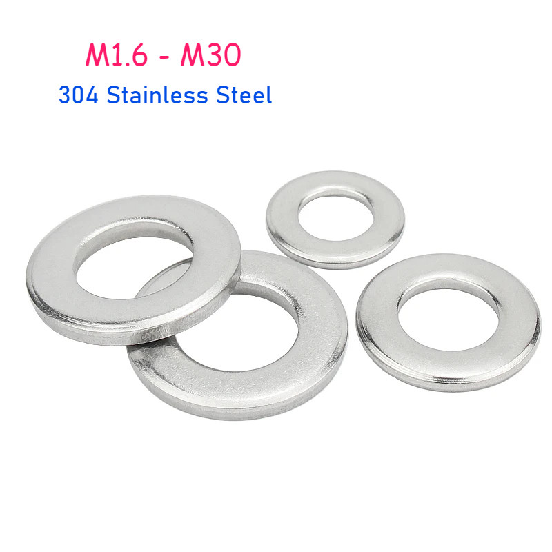 M1.6 M2 M2.5 M3 M4 M5 M6 M8 M10-M30 Thép không gỉ 304 Máy giặt phẳng ...