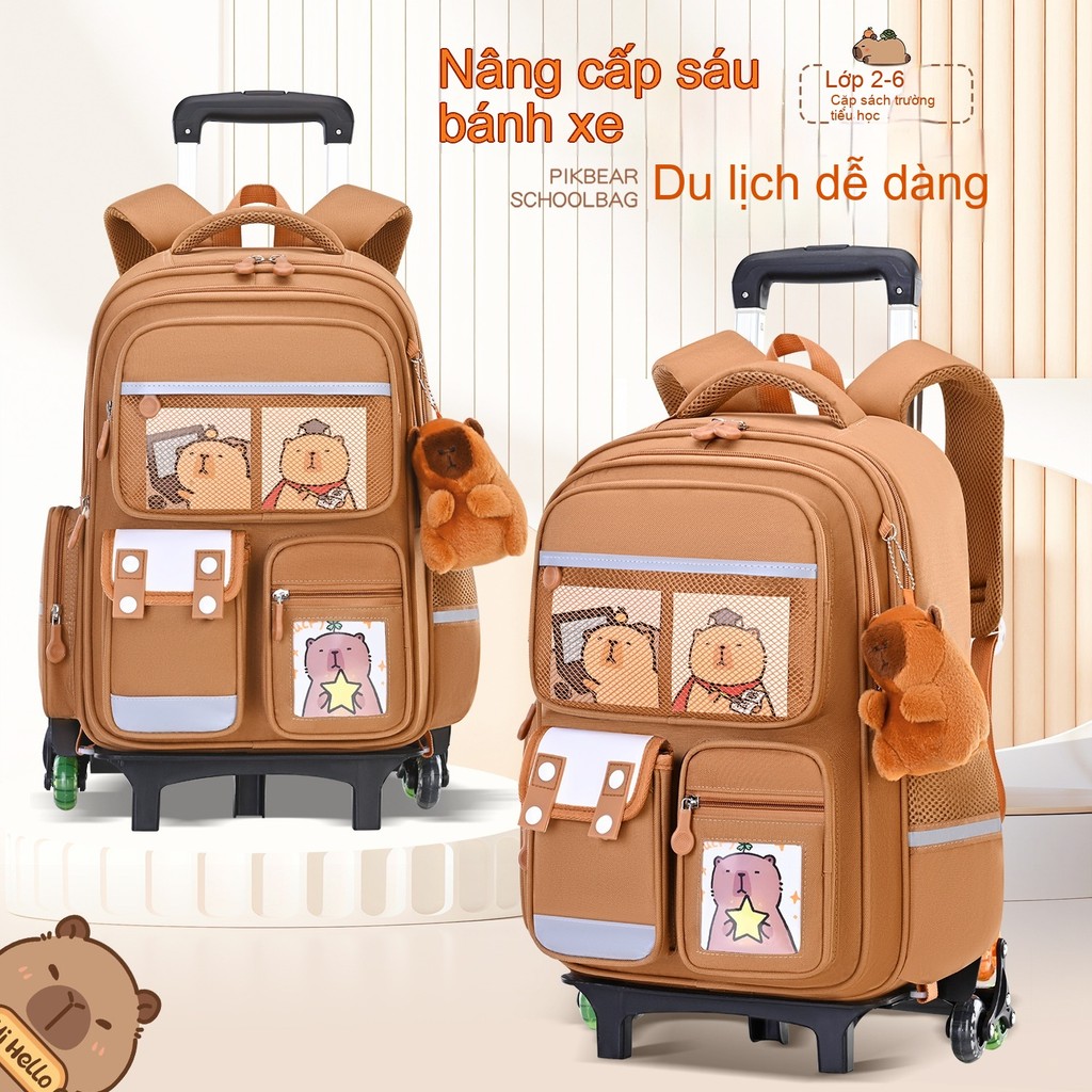 Kappi Bala Trolley Bag Large Capacity Cartoon Children's Schoolbag ...