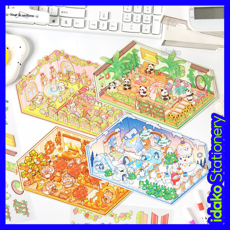 Idako [Fantasy Four Seasons Series] Phim hoạt hình Nhãn dán cảnh quan ...