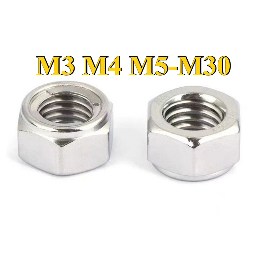 Tán Dẹp Ecu Inox 304, Cho ốc ，loại tốt，Đai ốc，Đai ốc inox, ốc vít M3 / M4 / M5-M30 (FGH-BM-VN-w ...