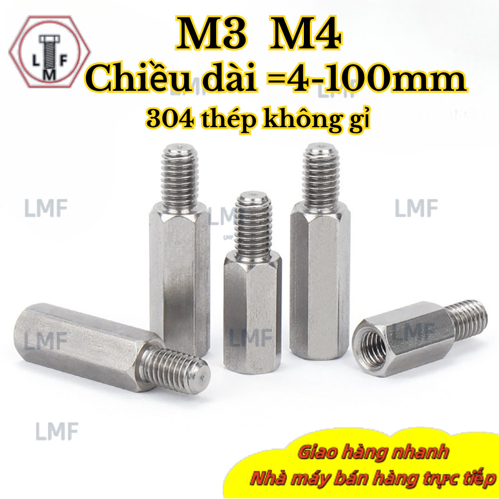 [LMF] Khung gầm hình lục giác một đầu bằng thép không gỉ 304 Kết nối bo mạch chủ Cột cách ly Cột ...