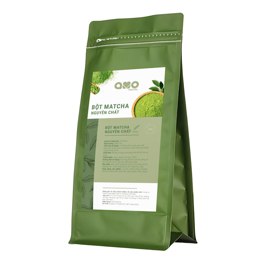 Matcha nguyên chất Amopatel 200gr - 500gr (Gói) | Shopee Việt Nam