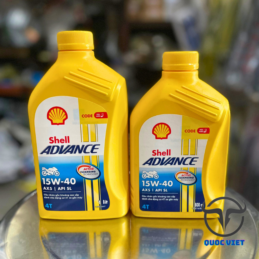 Nhớt Shell Advance 15w-40 AX5/ API SL dầu nhờn gốc khoáng cao cấp cho ...