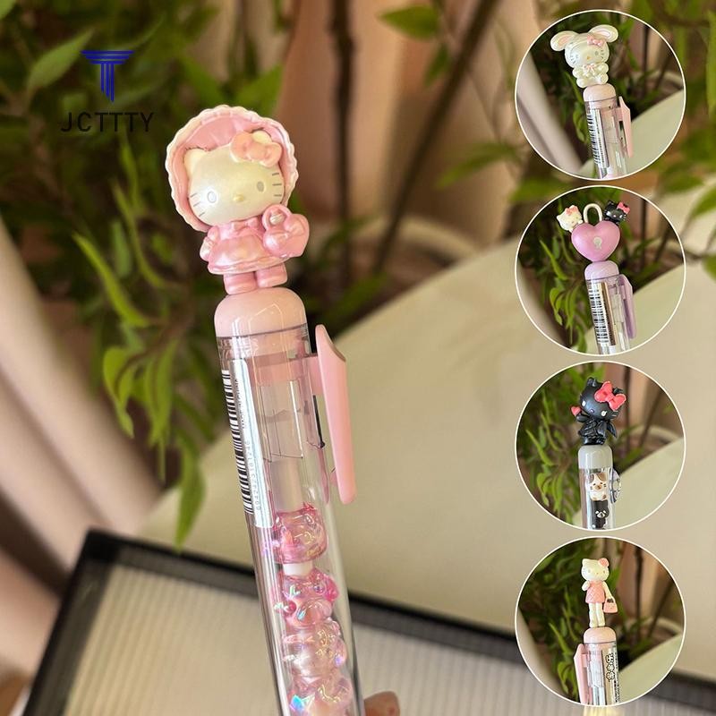 Ketchup Hello Kitty Đính Hạt Gel Bút Hoạt Hình Sanrio 0.5 Mm Mực Đen ...