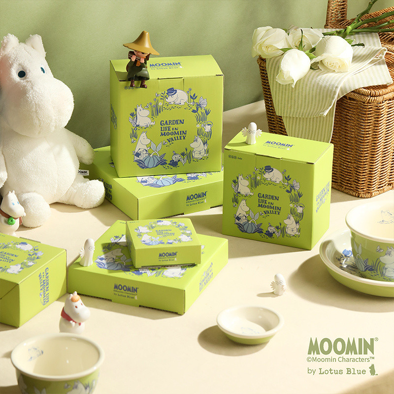 Xanh Sen Moomin Moomin Bộ Đồ Ăn Gốm Bát Cơm Đĩa Quà Tặng Thiết Thực Cho ...